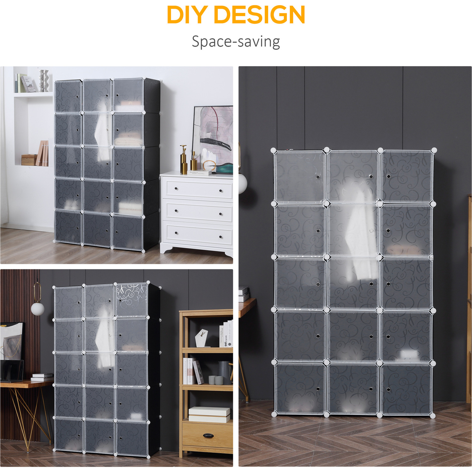 Cube DIY Portable Interlocking Wardrobe