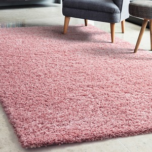 Pink Super Soft Warm 25mm Plain Shaggy Rug - Aras