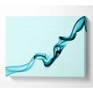 Baby Blue Silk Canvas Print Wall Art