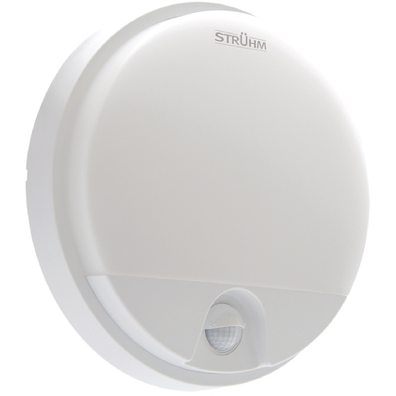 CGC LEAH White Opal Round Outdoor Bulkhead Wall Light 15W PIR Motion Sensor
