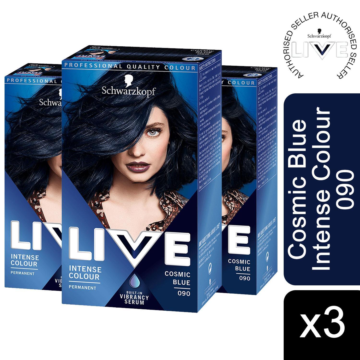 Schwarzkopf Live Intense 090 Cosmic Blue Permanent Hair Dye