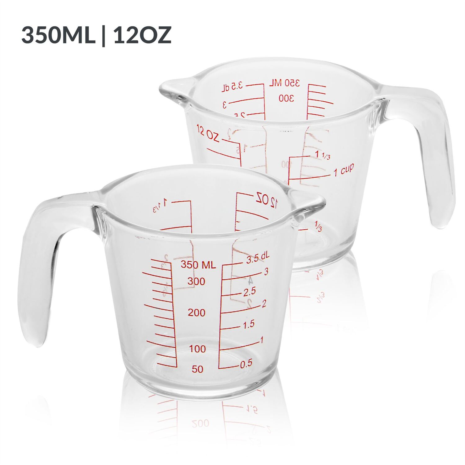Set of 3 - Glass Measuring Jugs