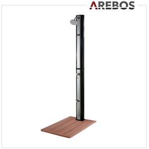 Base Element for Solar Shower and Pool Ladder