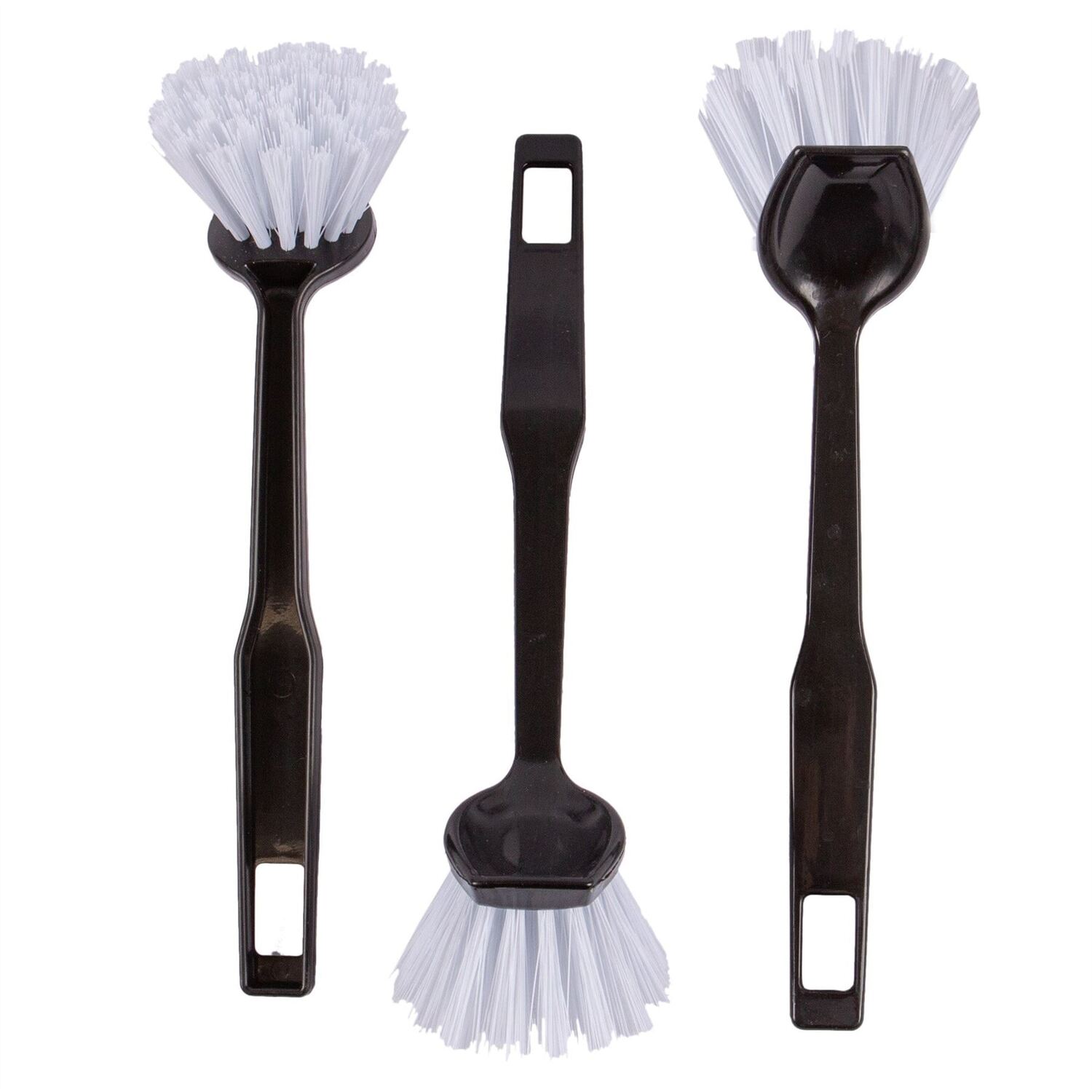Polypropylene Dish Brushes Grey Pack of 3