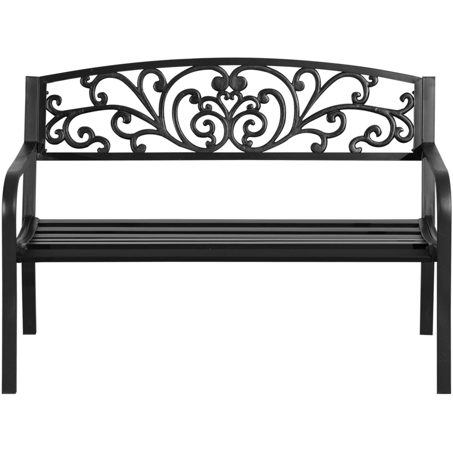 2 Seater Metal Outdoor Garden Bench