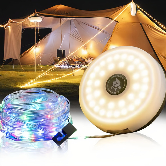 Rechargeable Adjustable Tent Camping Atmosphere Light String