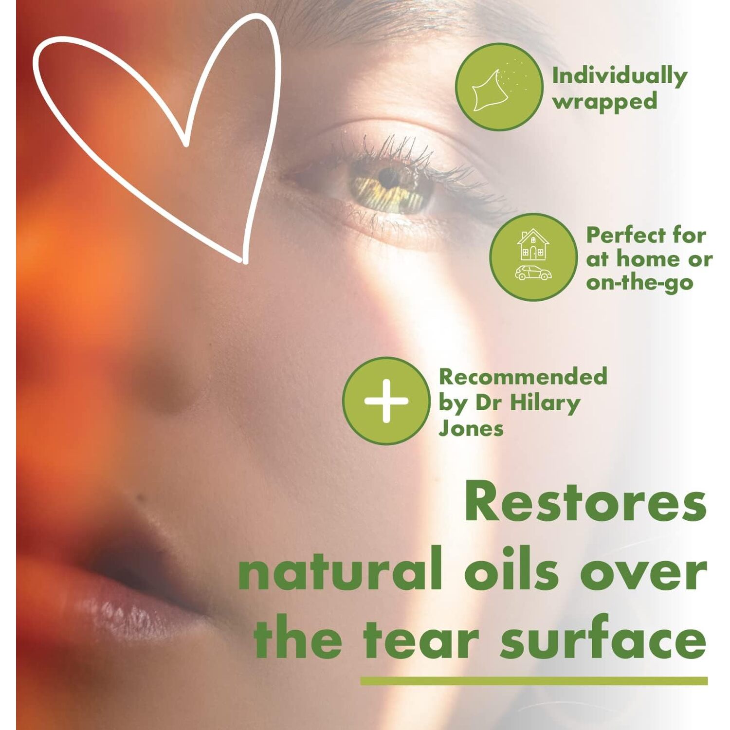 Tea Tree Eyelid Wipes for Sensitive Dry Eyes, Blepharitis, MGD