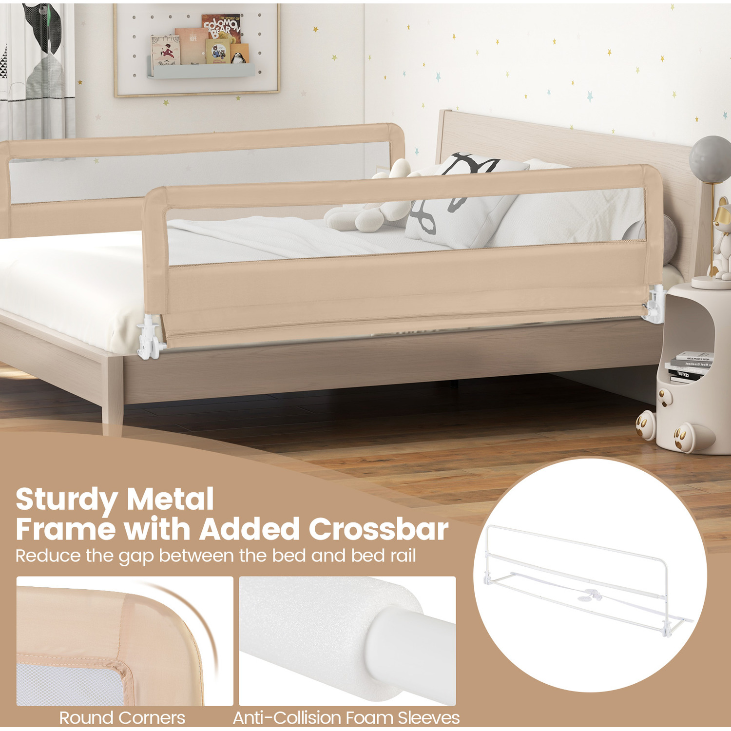 Foldable Baby Bed Rail Bed Rail Guard