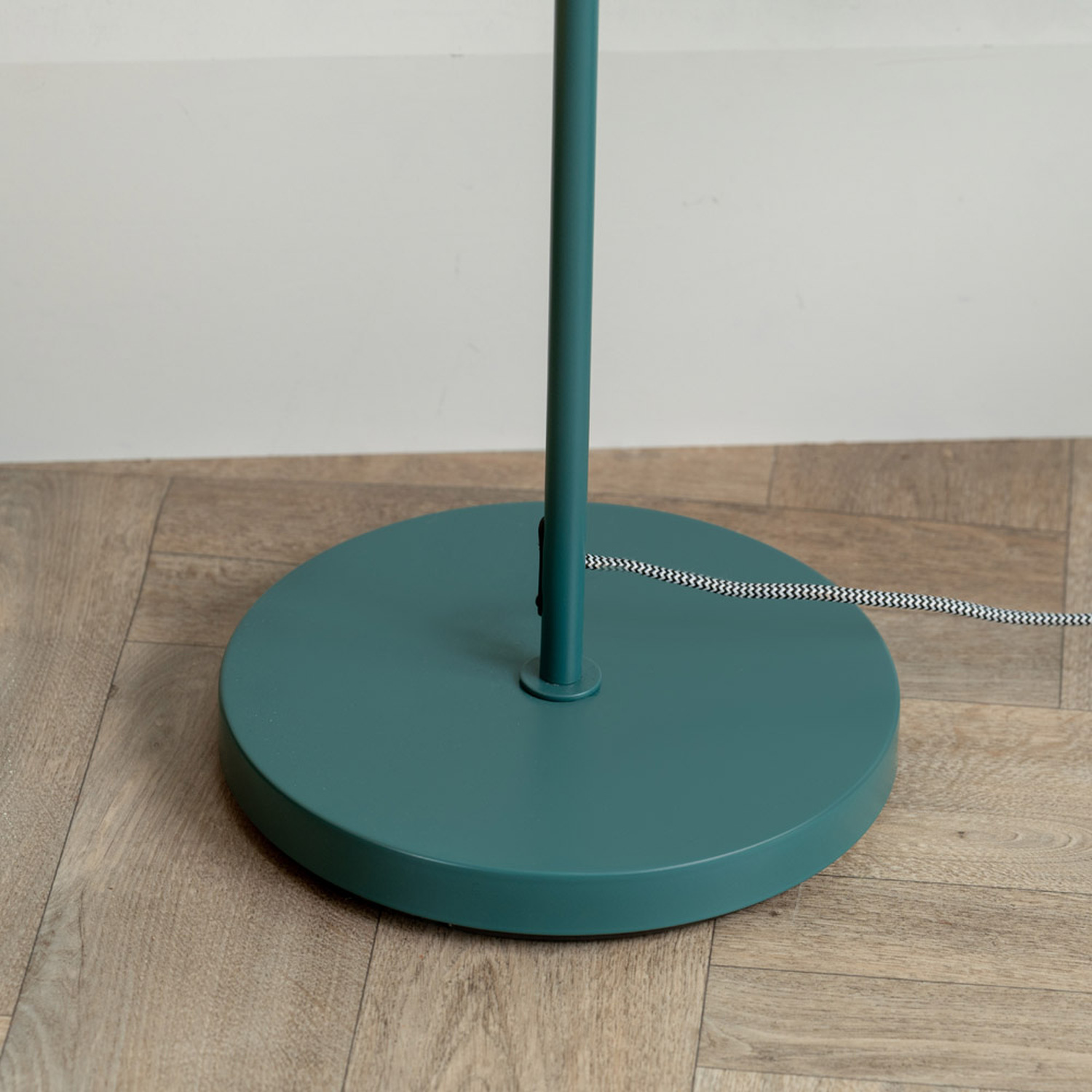 Morris Floor Lamp with Angled Dome Shade with LED Bulb