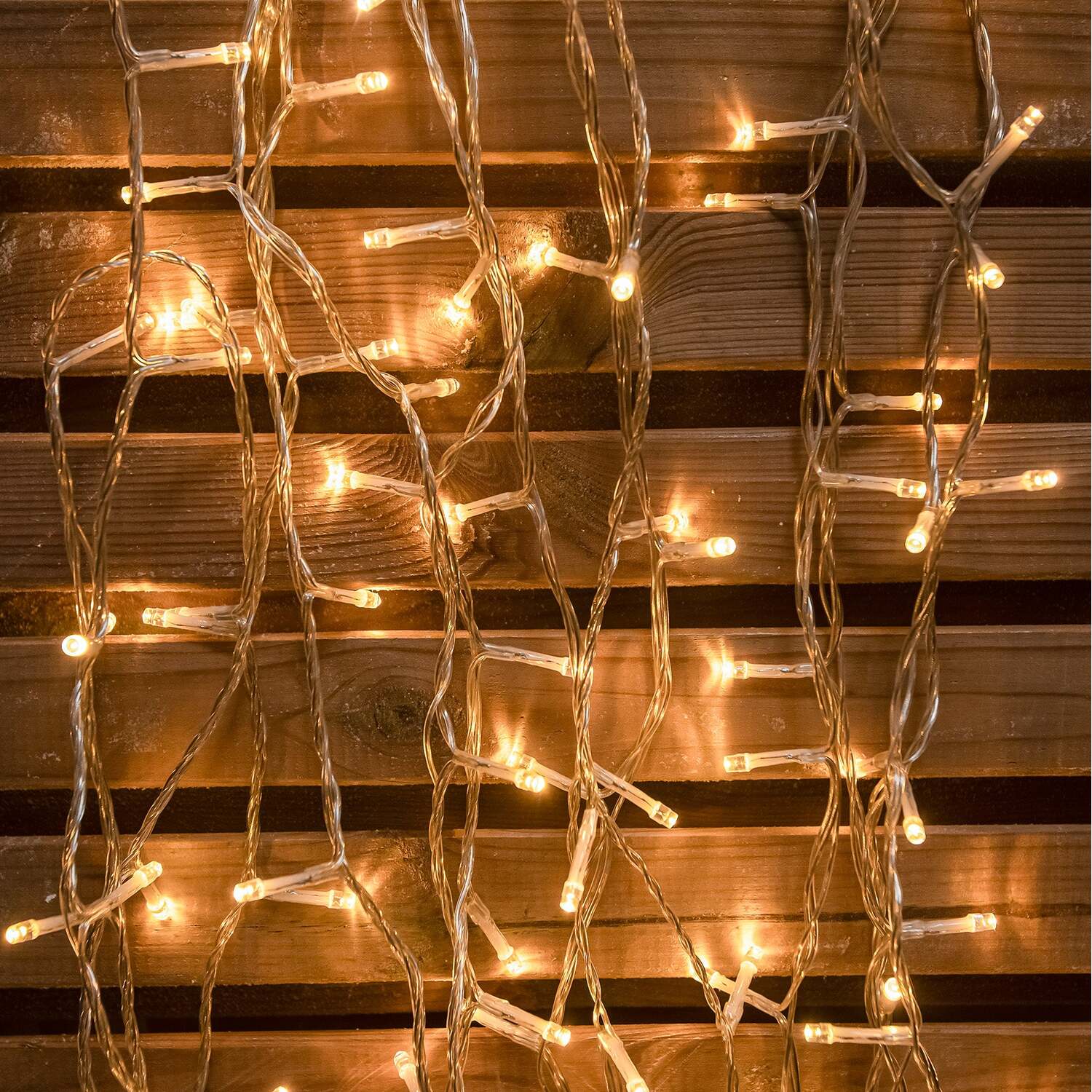 120 Warm White Multi-Function LED Christmas String Lights