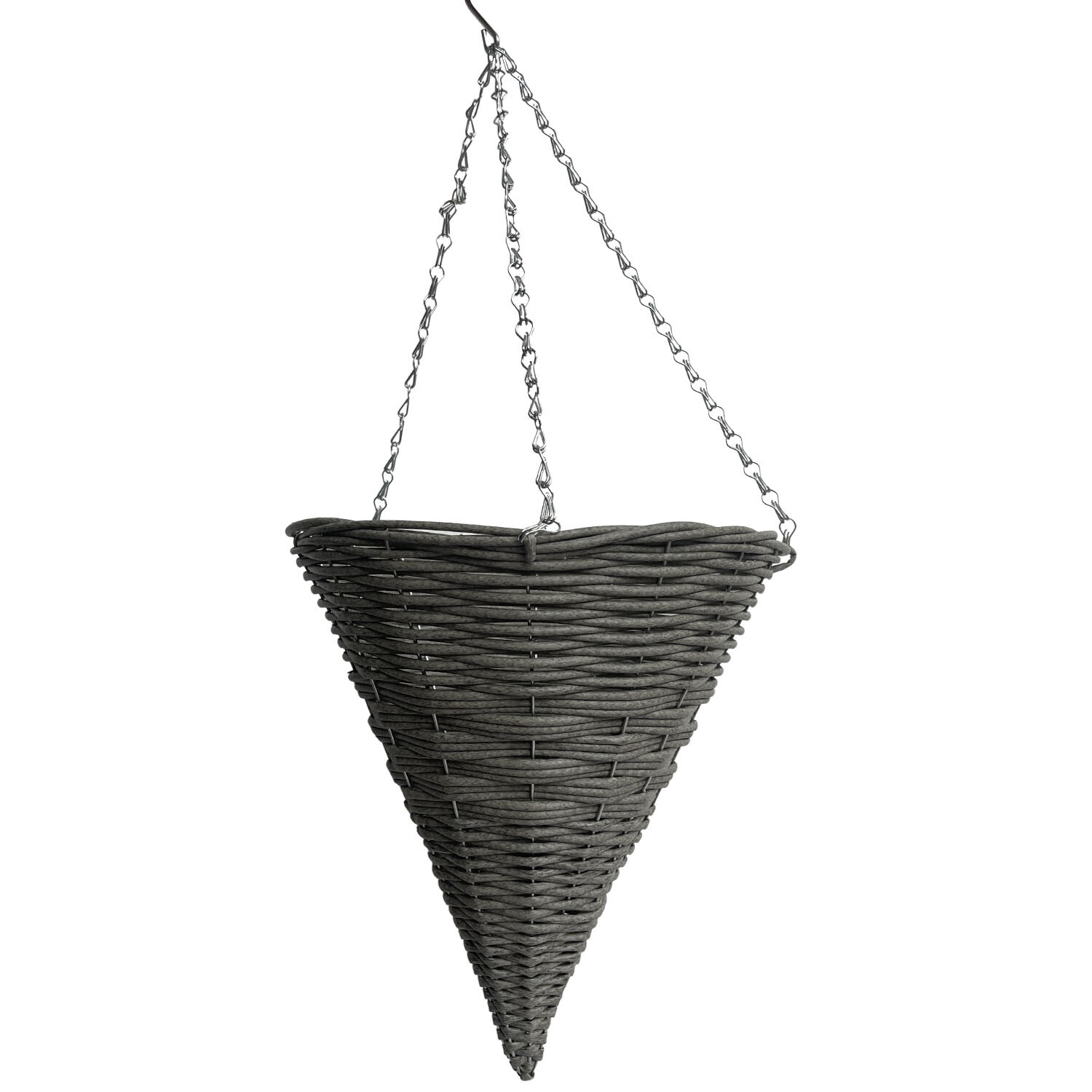 Faux Wicker Hanging Cone