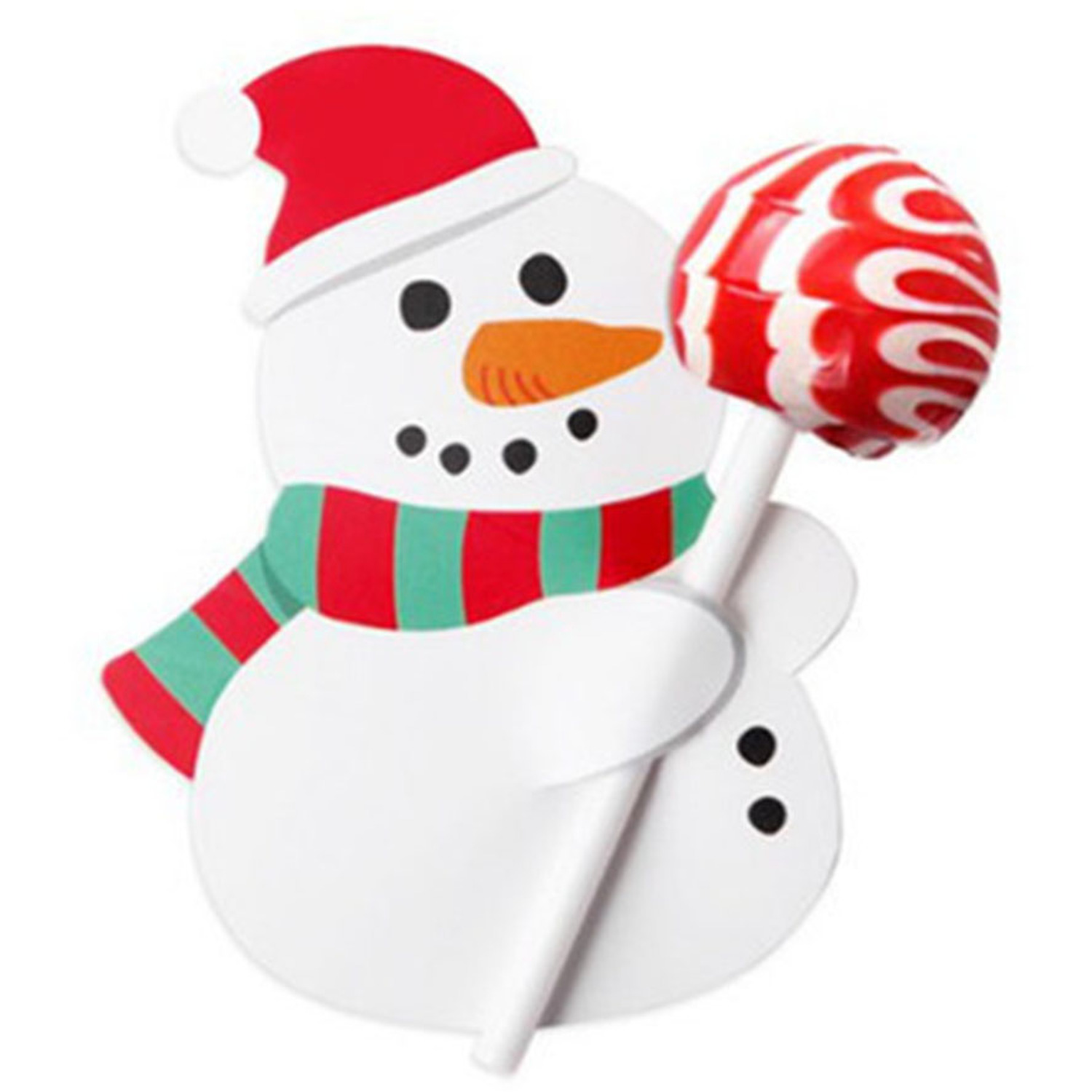 Christmas Lollipop Decorative Cards 50 Pieces