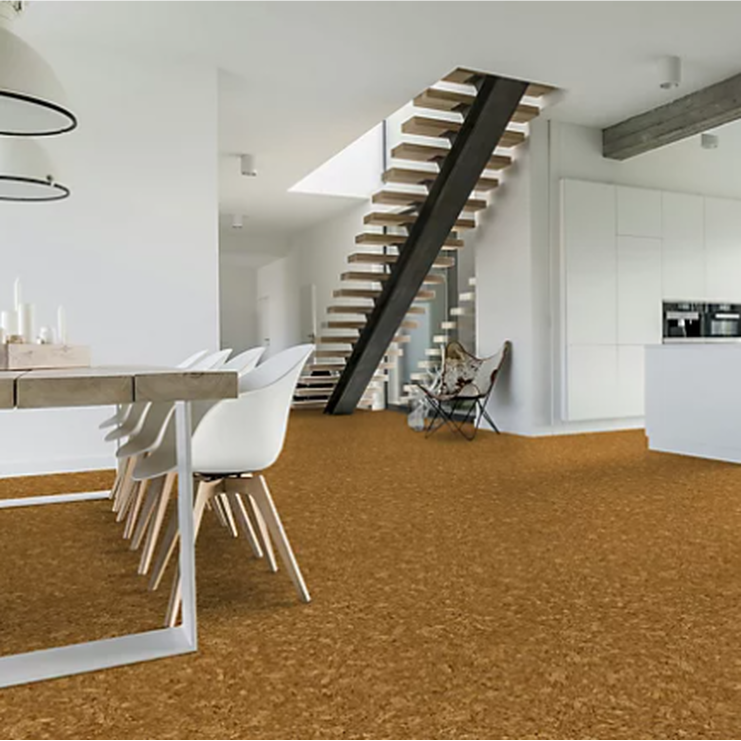 Cork Vinyl Sheet Flooring