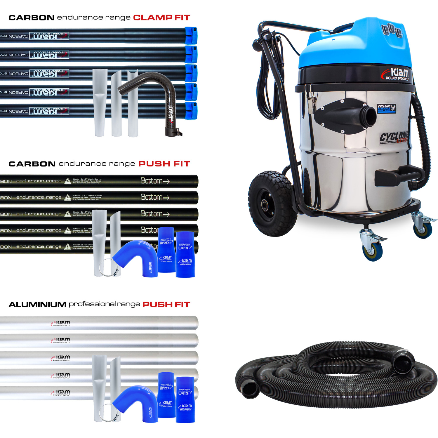 Cyclone Lite KV60 Gutter Vacuum 3600W Side Entry