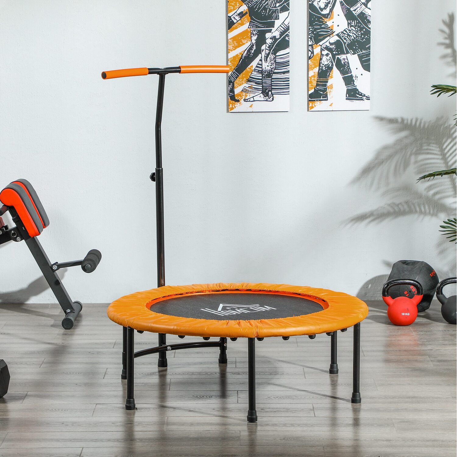 HOMCOM Trampoline Rebounder Indoor Outdoor Mini Jumper