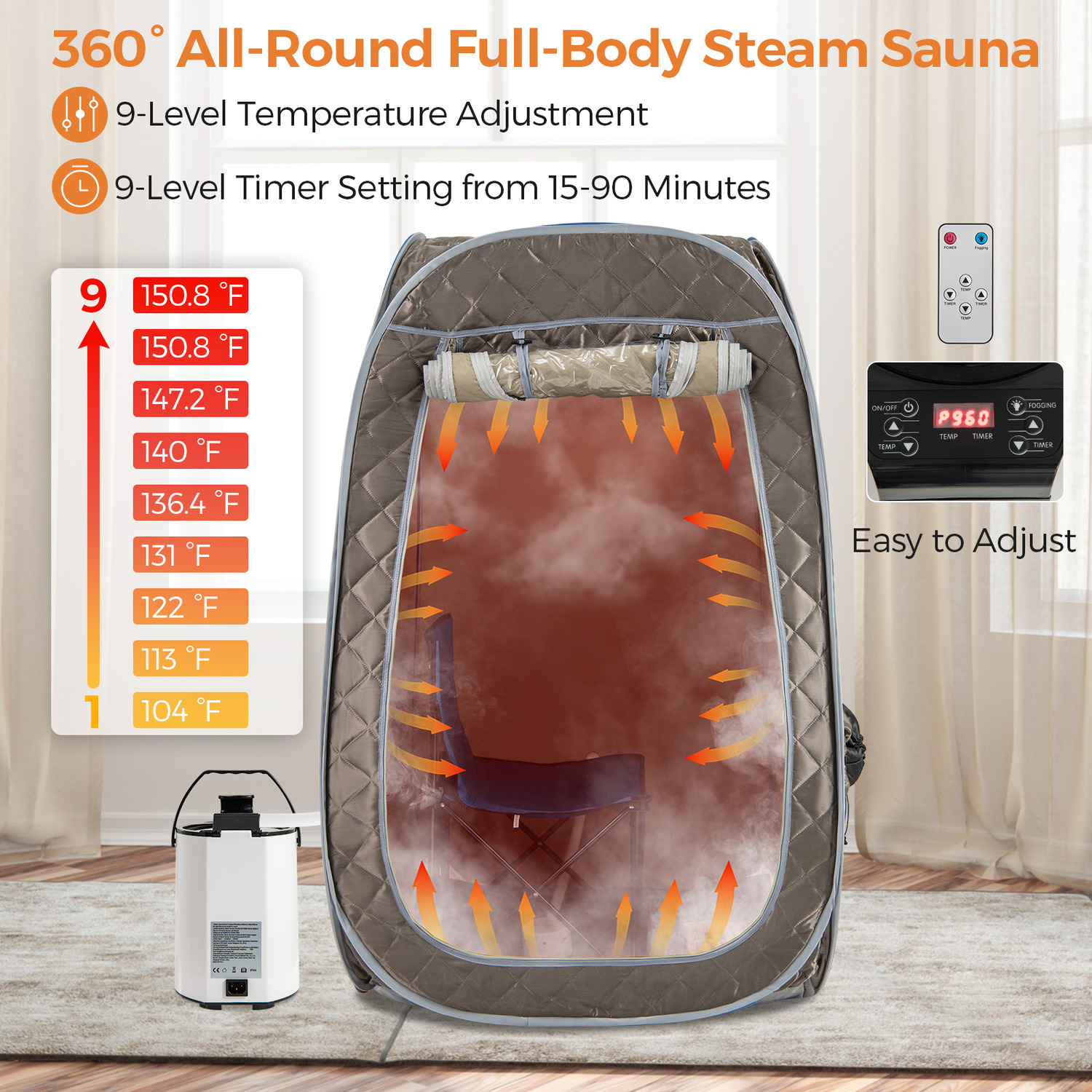 Portable Steam Sauna Tent Personal Sauna SPA