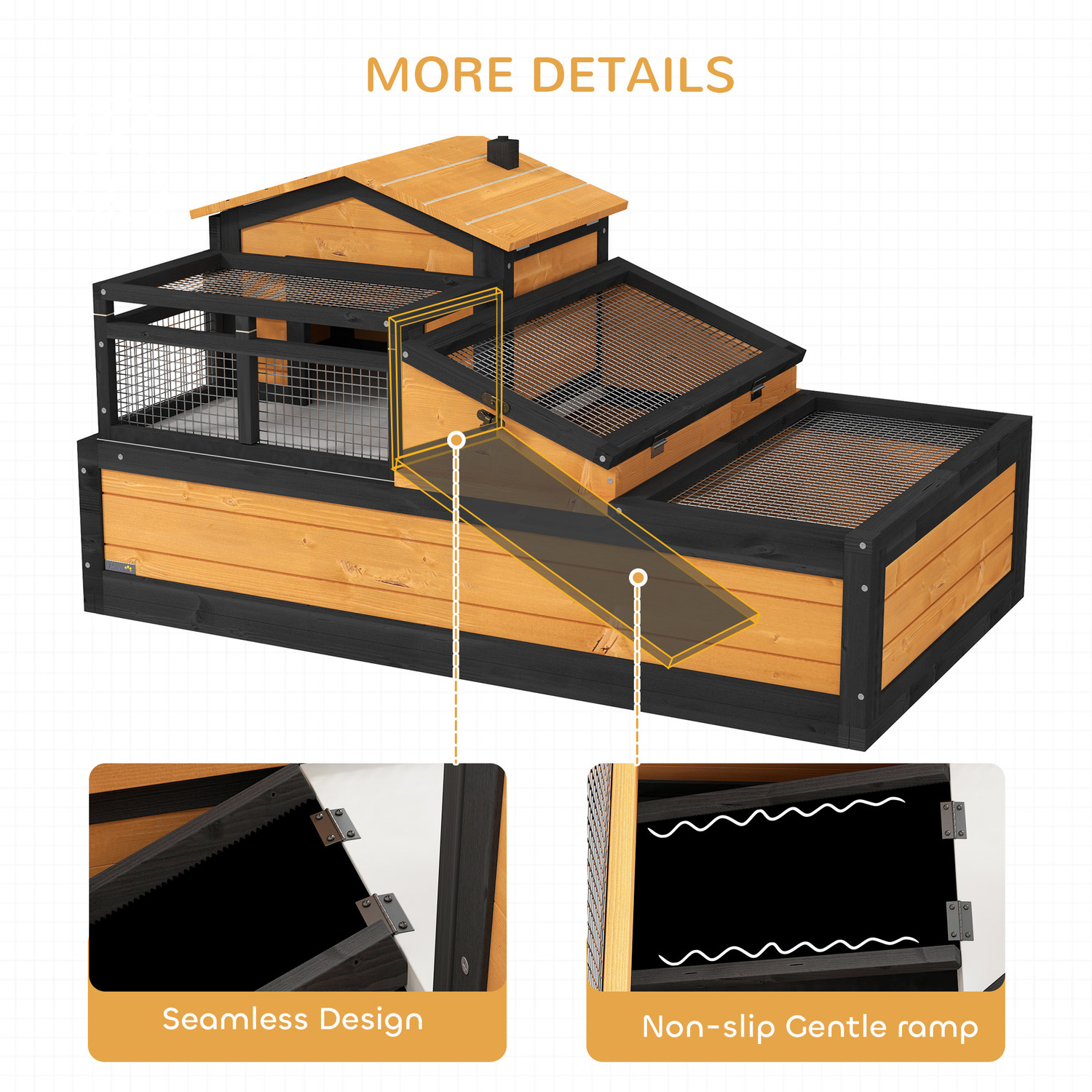 Wooden Tortoise House with Balcony