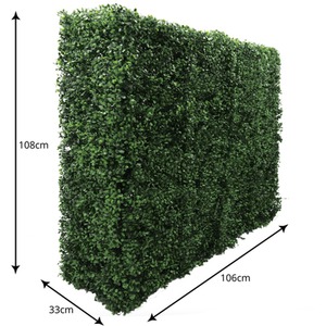 Premium Freestanding Artificial Boxwood Hedge on a Metal Frame
