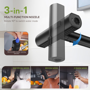 Kitchen Waterfall Tap with Sprayer