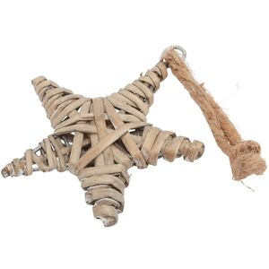 Woven Wicker Star Ornament
