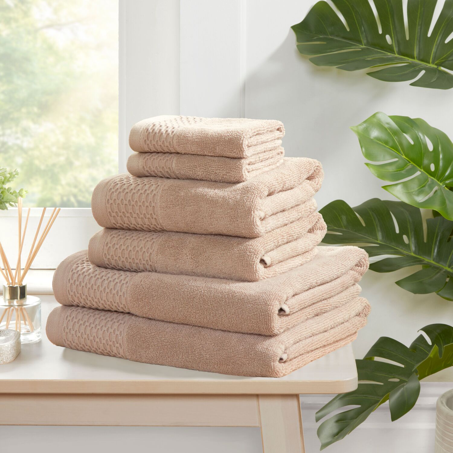 Eden Weave 6 Piece Cotton Towel Bale Set Luxury Soft Quick Dry Absorbent