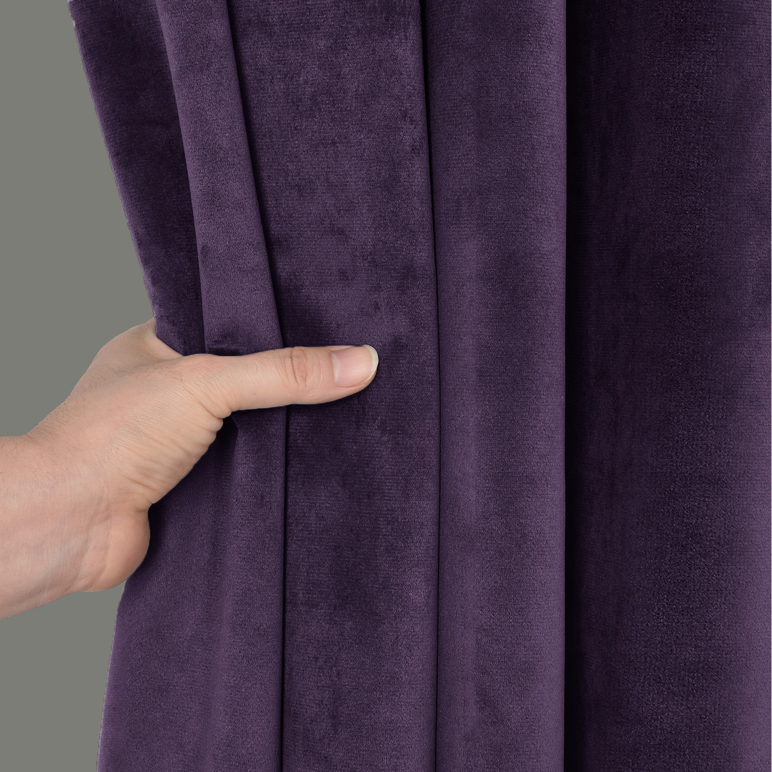 Luxurious Matte Velvet Fully Lined Door Panel Curtain