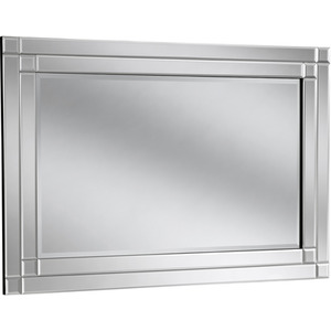 Double bevelled wall mirror