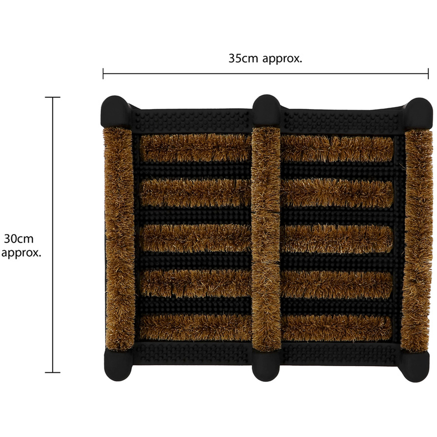 Nimbus Rubber Coir Boot Scraper Mat