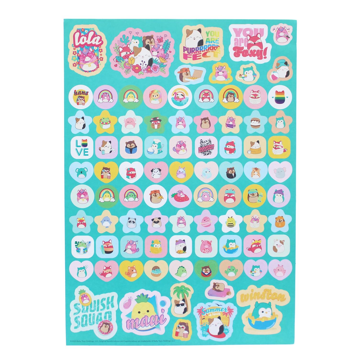 Squishmallows Bumper Sticker Set