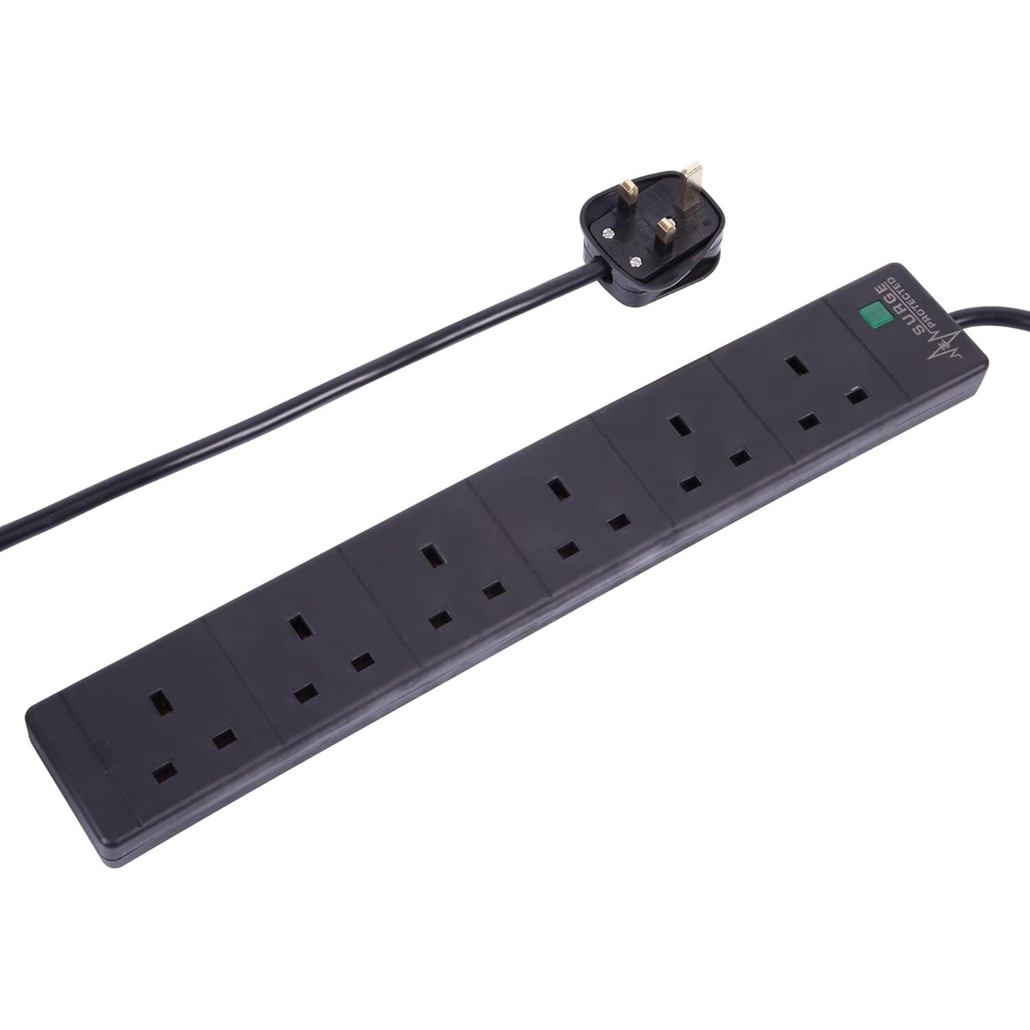 8m 6 Gang Way Surge Protected Extension Lead