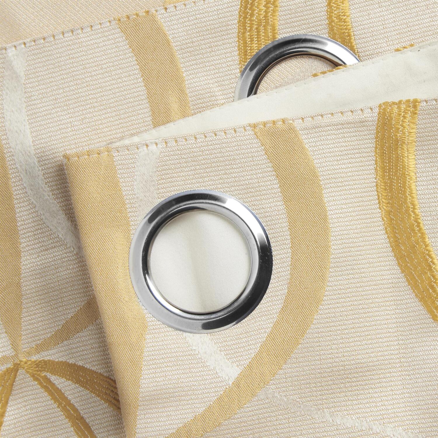 Omega Lined Eyelet Ring Top Curtains