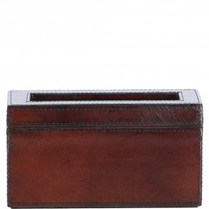 Premium Leather Double Watch Case with See-Through Lid