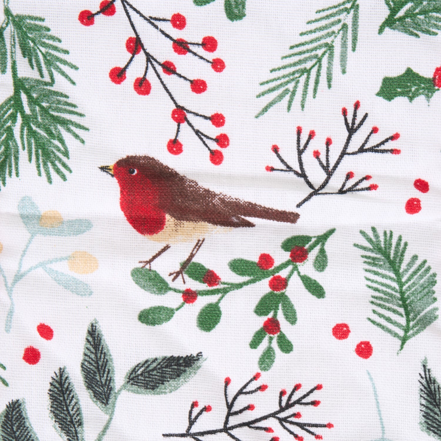Mistletoe Robin Double Oven Glove