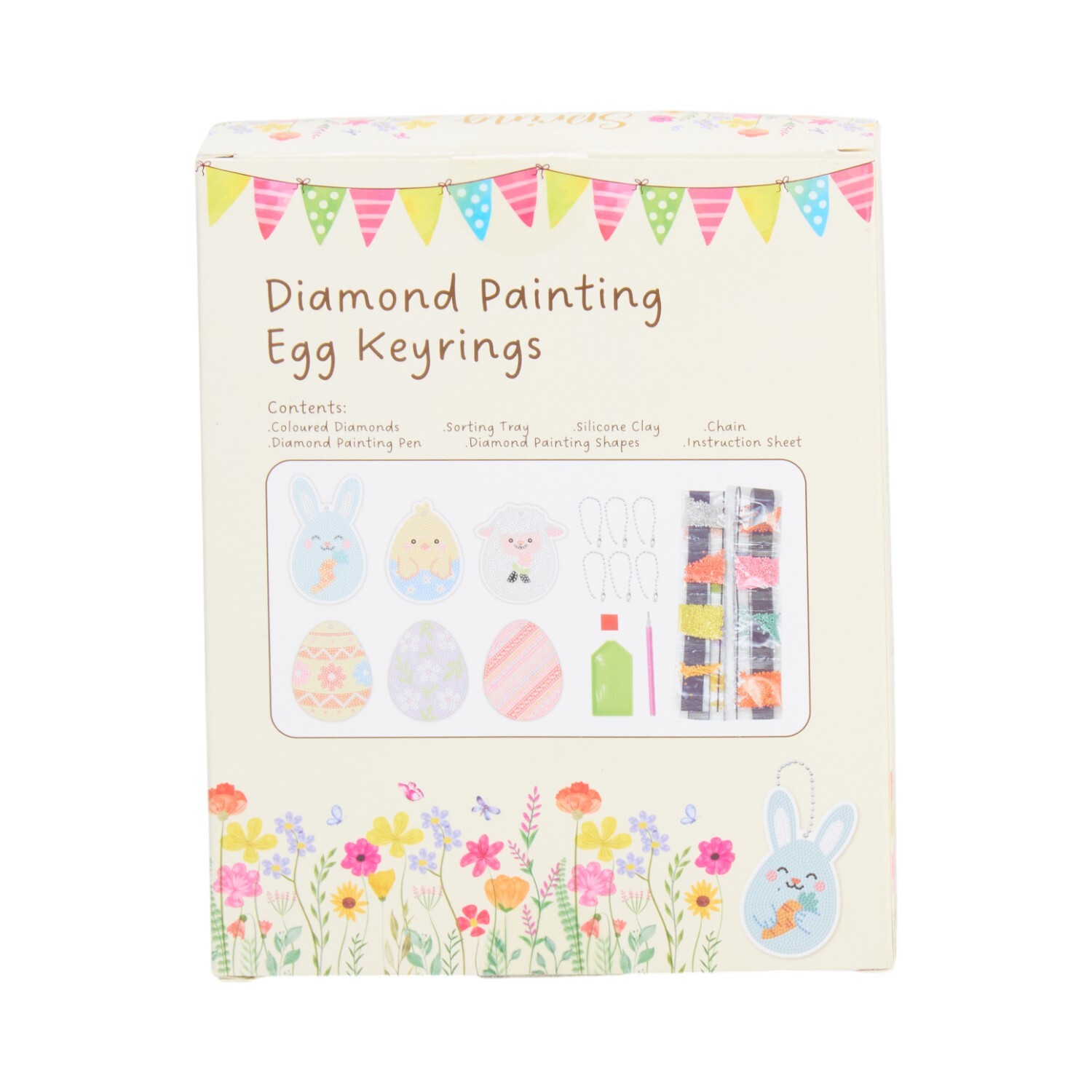 Easter Diamond Painting Egg Keyring Kit