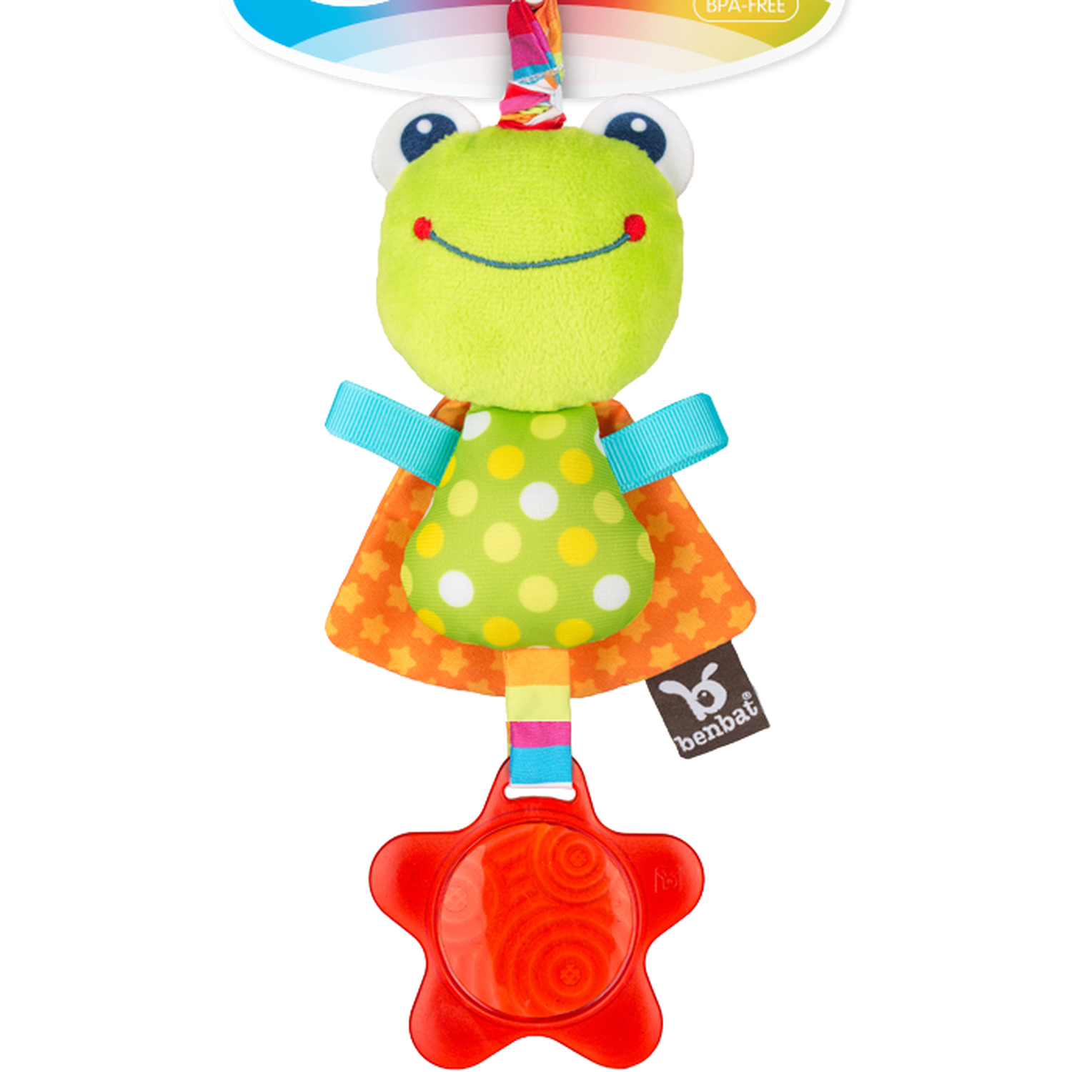 Benbat Dazzle Jitter Frog Toy