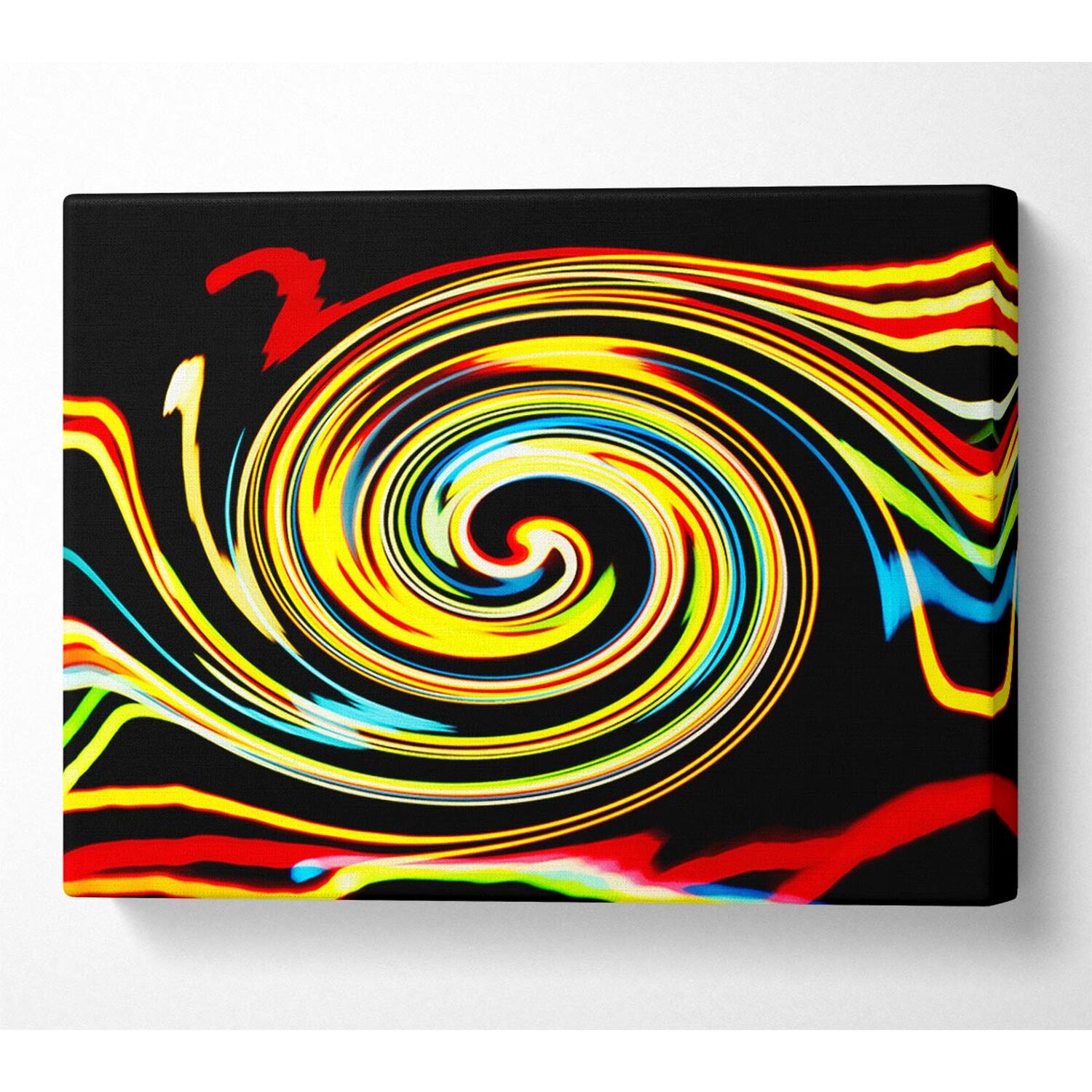 Golden Liquid Formation Canvas Print Wall Art