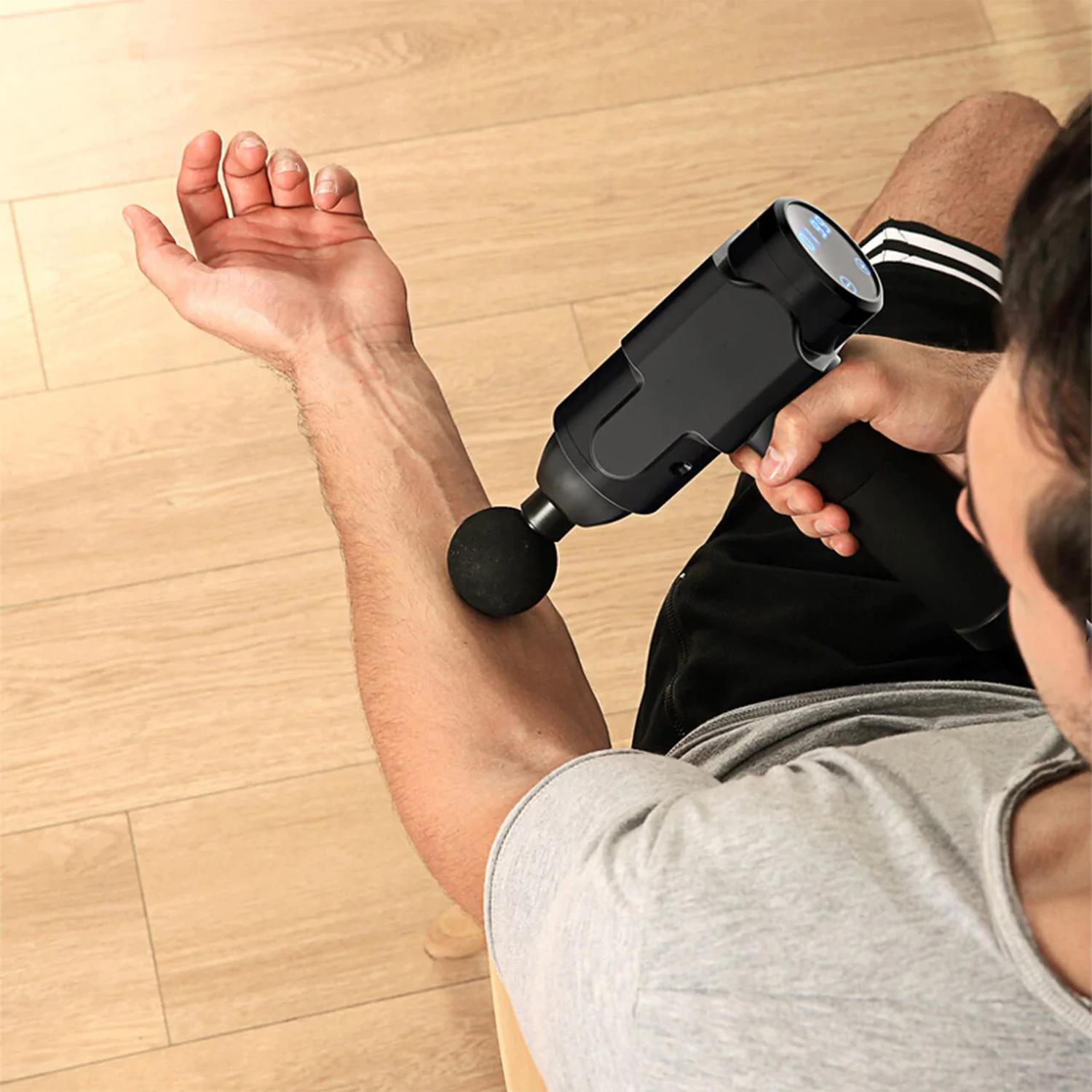 2500mAh LCD Touch Screen Massage Gun with 20 Speed Modes