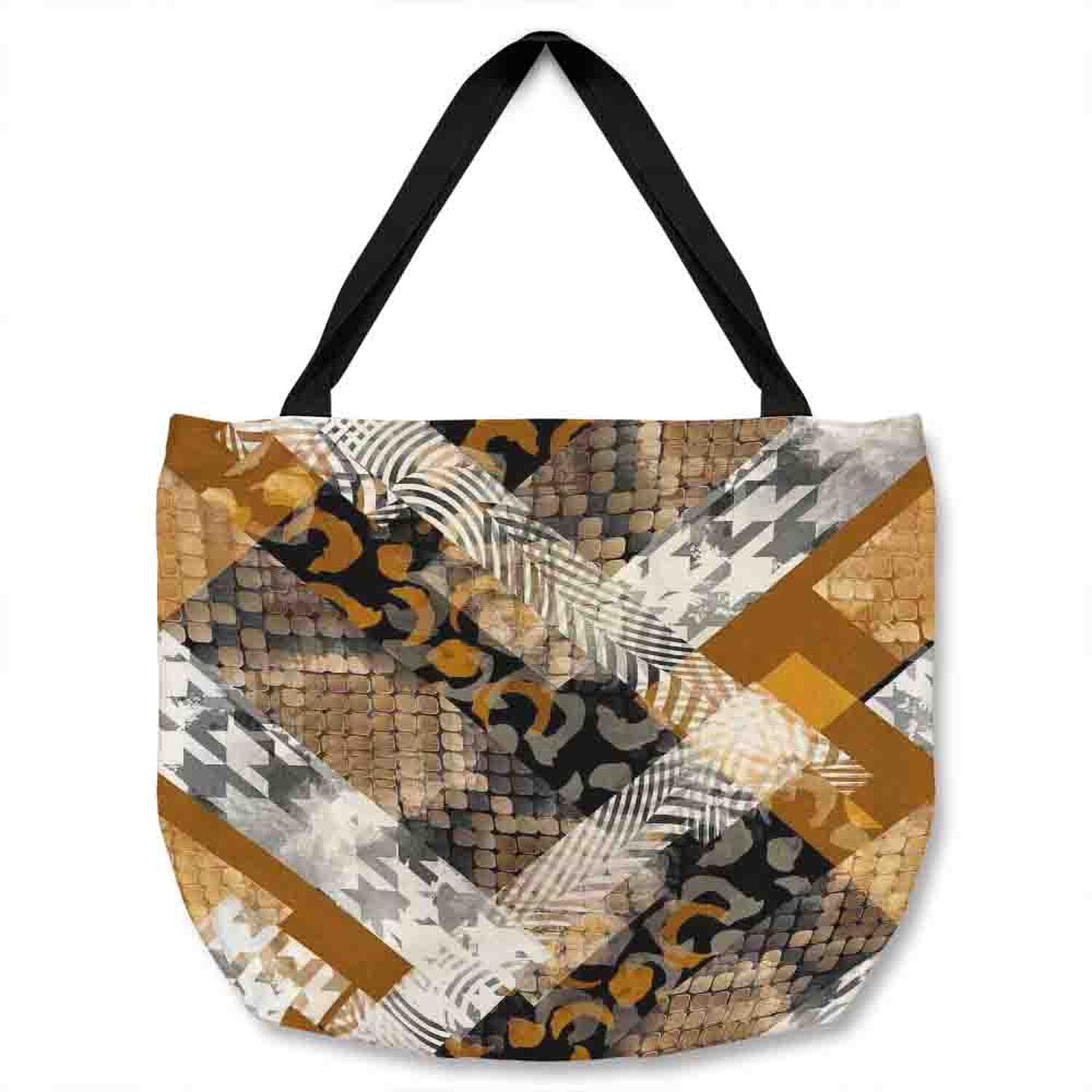 Geometric Snake Skin Patterns Tote bag
