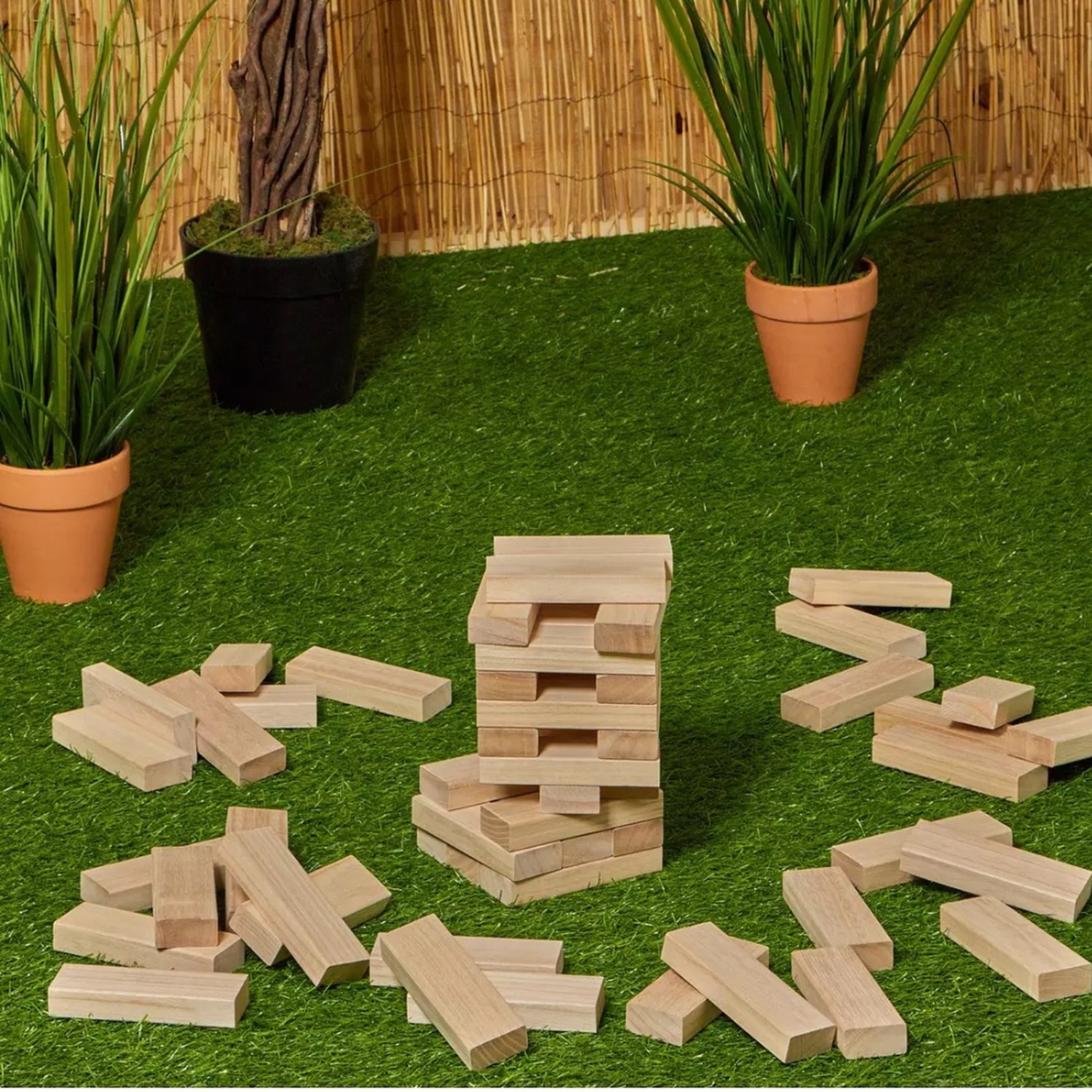 Giant Wooden Tumbling Tower Game