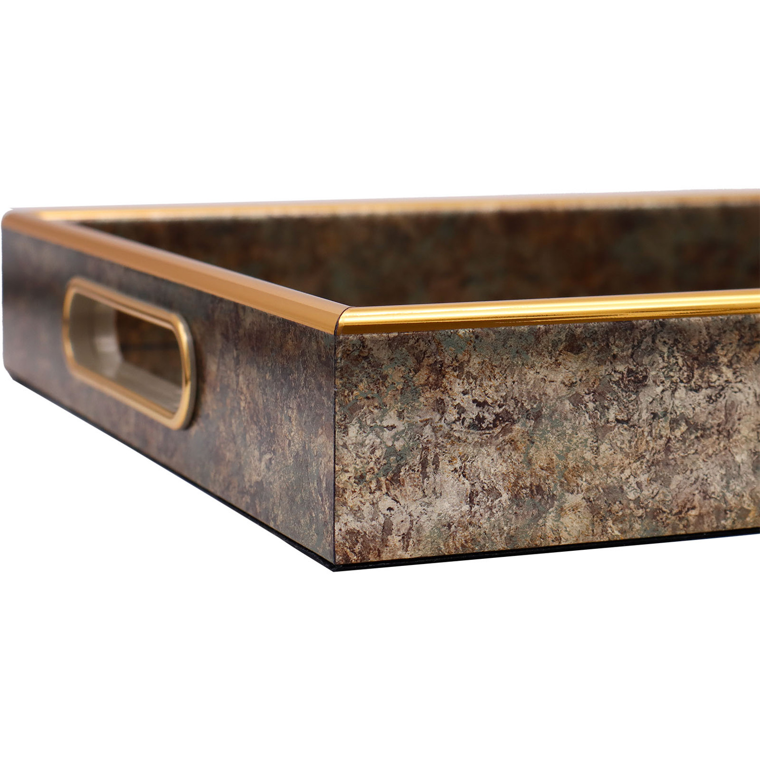 Rectangular Zebra Print Decorative Tray