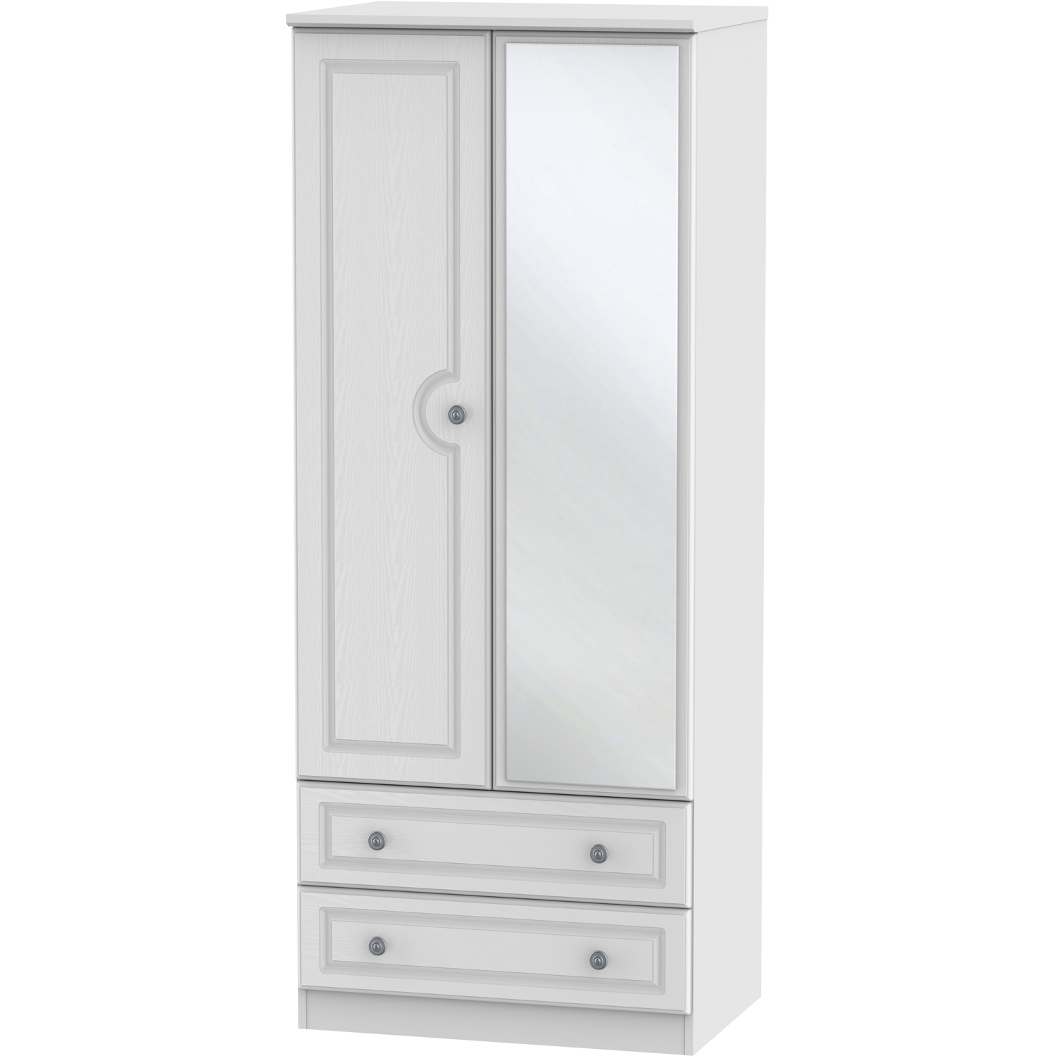 Pembroke Ready Assembled 2 Door 2 Drawer Mirrored Robe