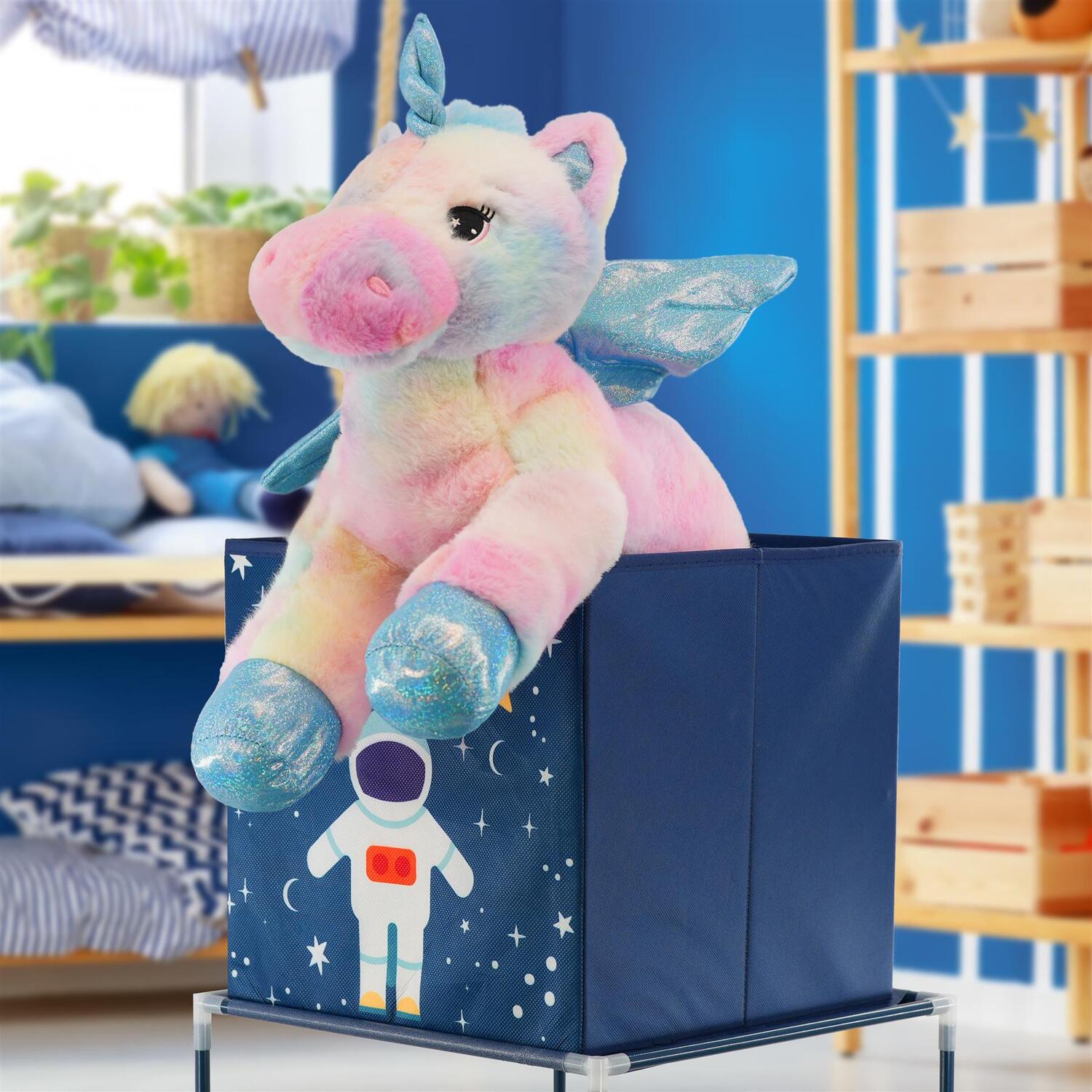 Set of 3 Kids Space Design Storage Cubes