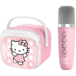 Hello Kitty PopSing LED Light-Up Wireless Karaoke Speaker and Microphone