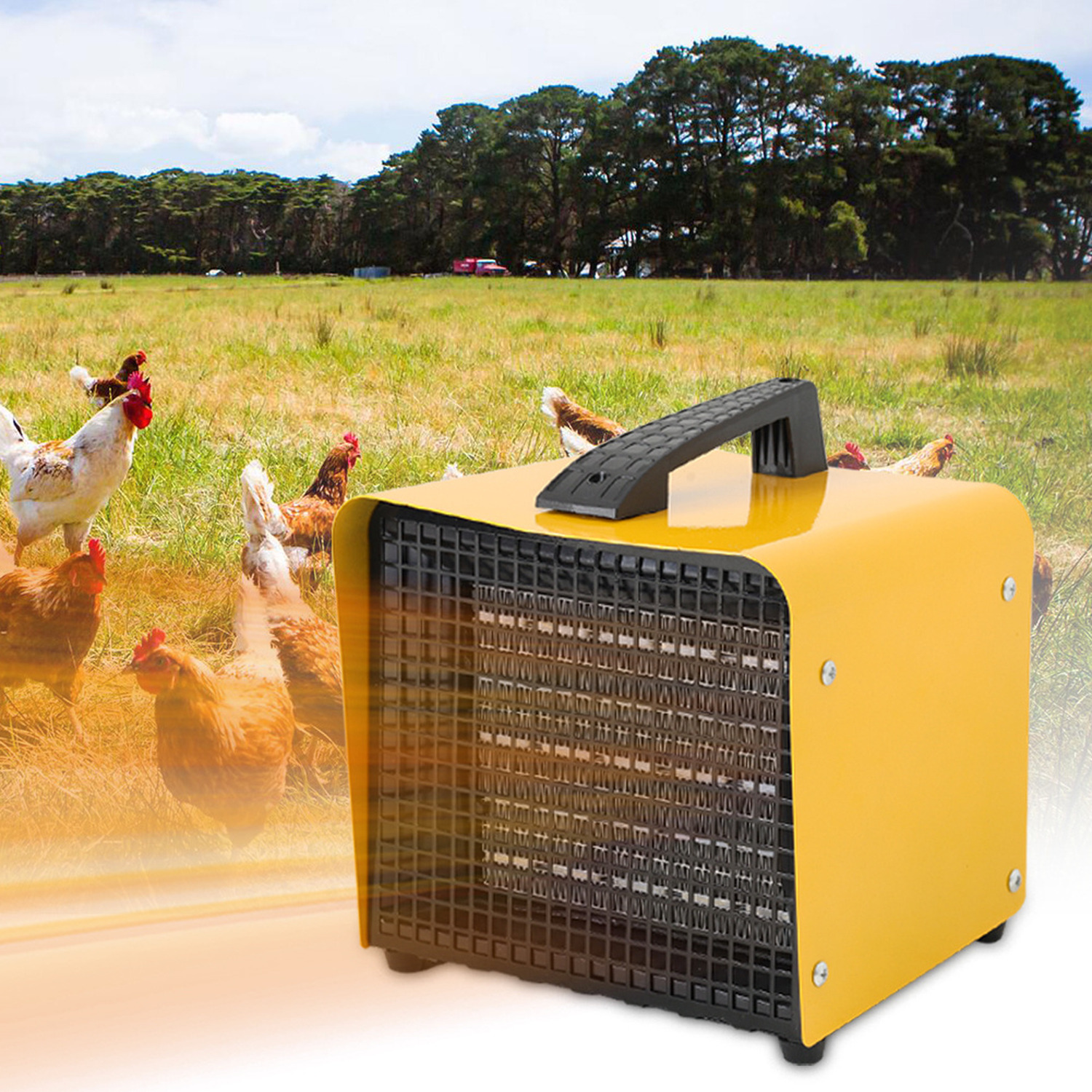 Portable PTC Electric Space Heater Fan Warmer for Industrial Greenhouse ...