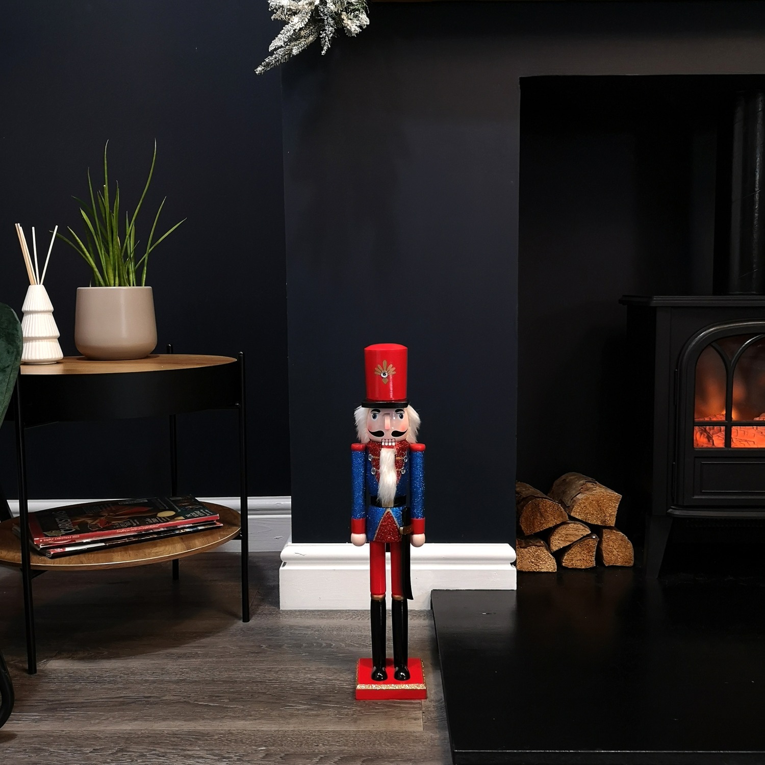 Indoor Traditional Wooden Christmas Nutcracker Decoration