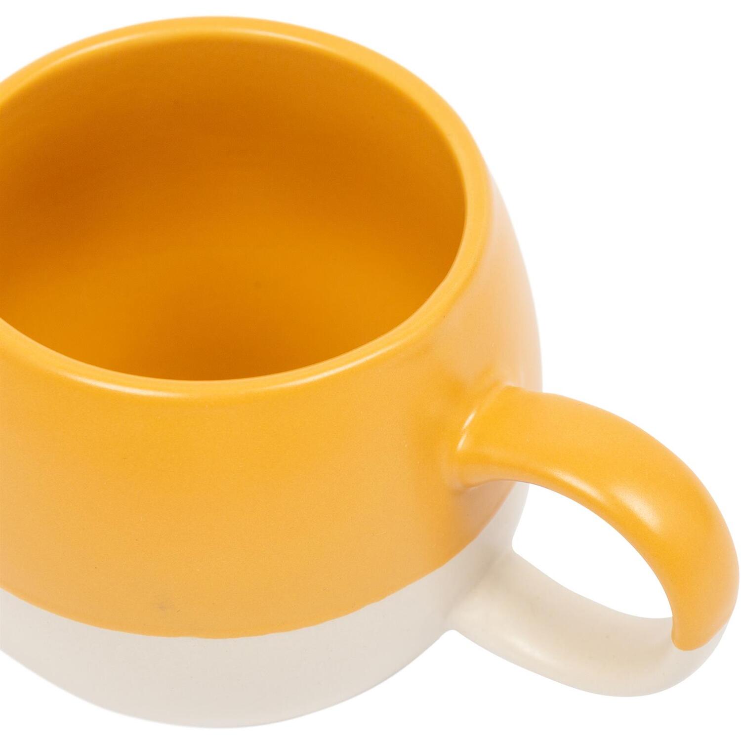 Dipped Stoneware Sphere Mugs - 340ml - Pack of 4