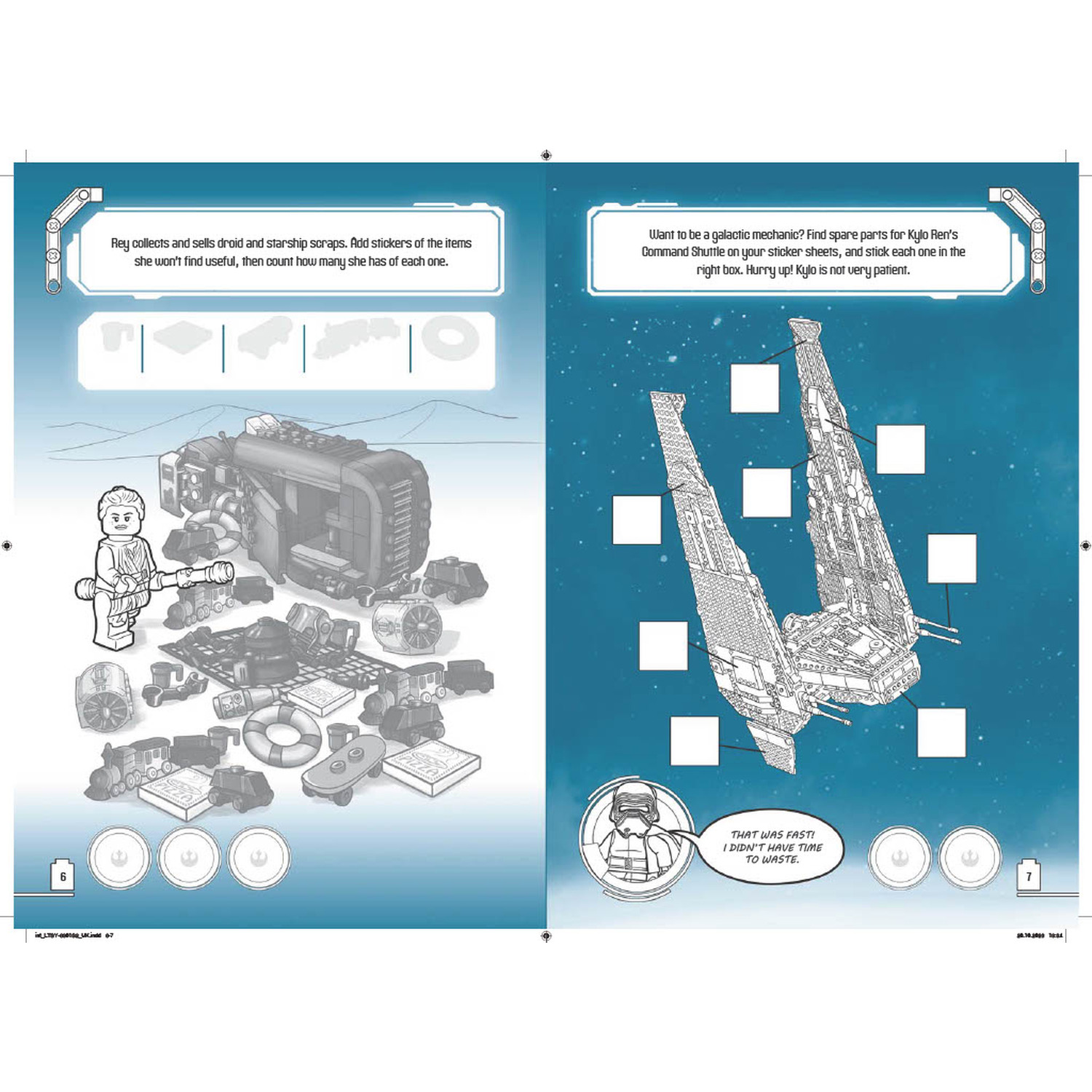Lego Star Wars 800 Stickers