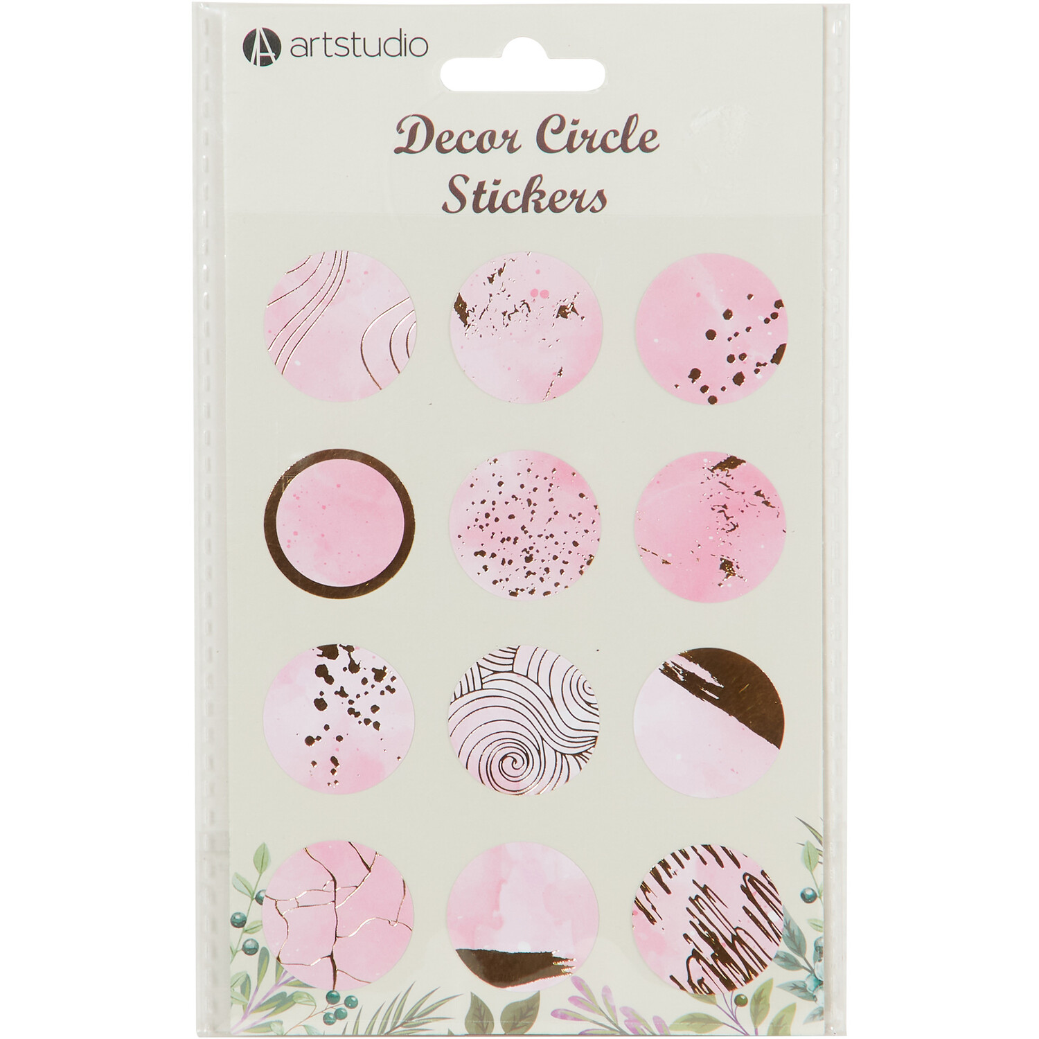 Art Studio Multicolour Decor Circle Stickers