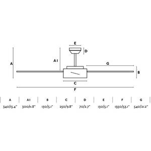 Hydra LED Ceiling Fan 4 Blades