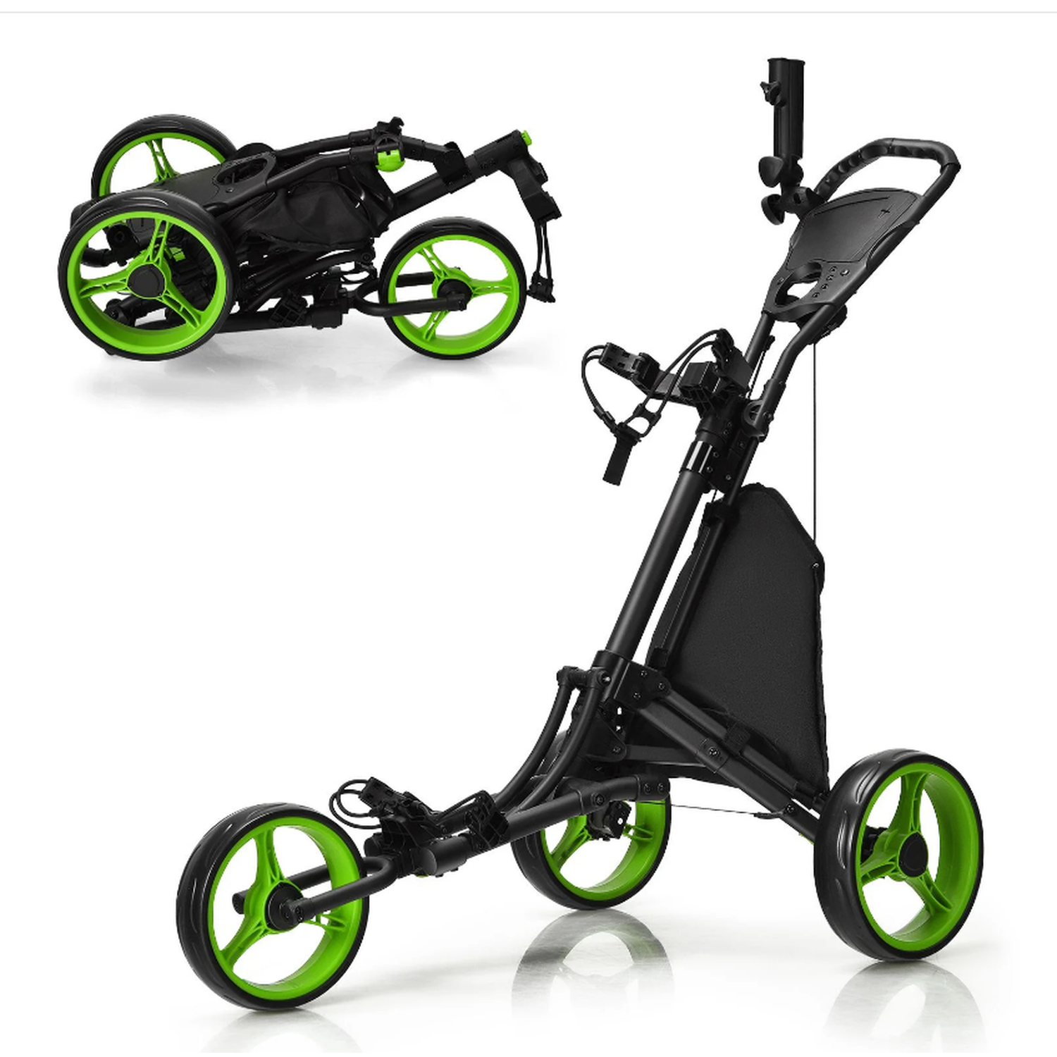 3 Wheel Golf Push Pull Cart